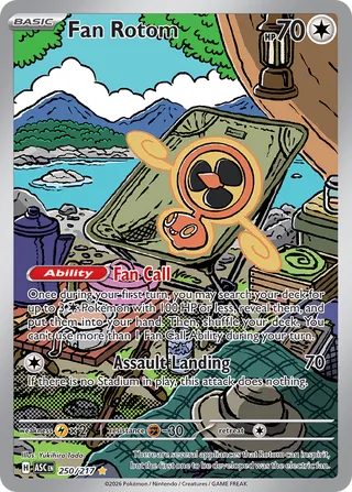 ASC #250 Fan Rotom IR - Cardian